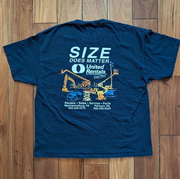 Champion | Shirts | United Rentals Vintage Size Does Matter Tee Xl ...